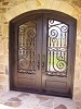 China wrought iron entry doors manufacturer